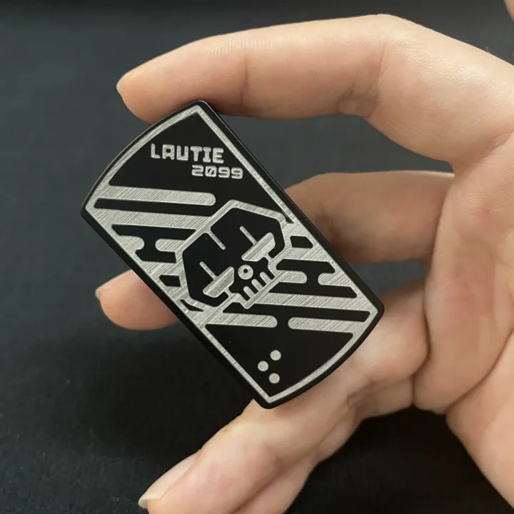 Lautie Edc Skull Poker Poker Push Card Anti-Stress Decompression ...