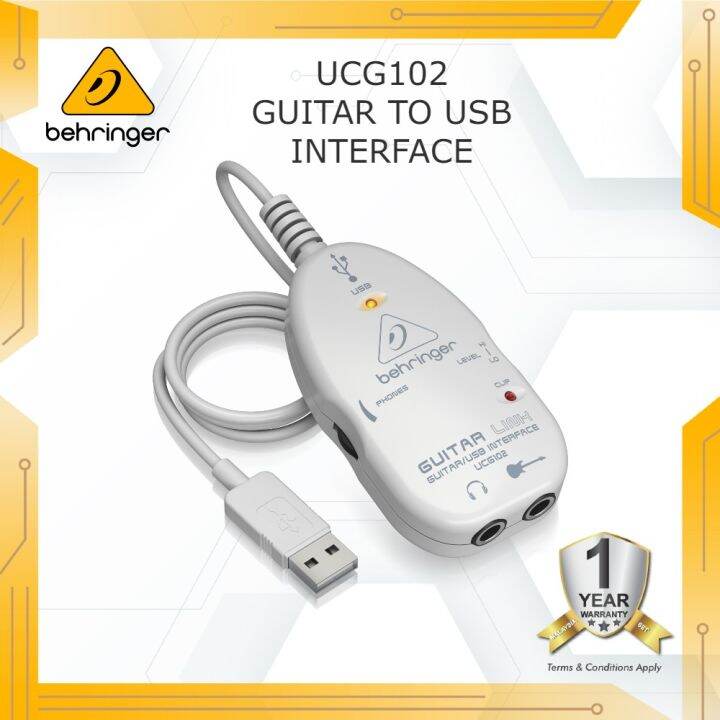 [100% AUTHENTIC] BEHRINGER GUITAR LINK UCG102 The Ultimate Guitar-to ...