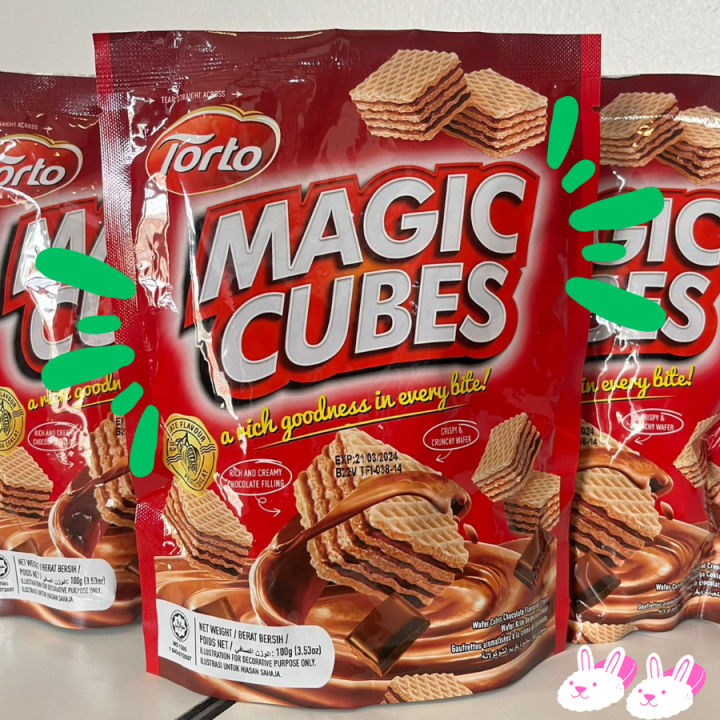 Torto Magic Cubes Chocolate Wafer ขนมขบเคี้ยว ขนมช็อคโกแลต ขนมทานเล่น อาหาร ขนม เด็ก แพ็ค ...