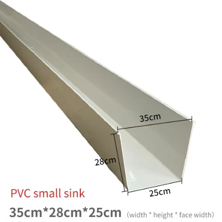 PVC eave water gutter U-shaped eave rain gutter eave drainage system ...