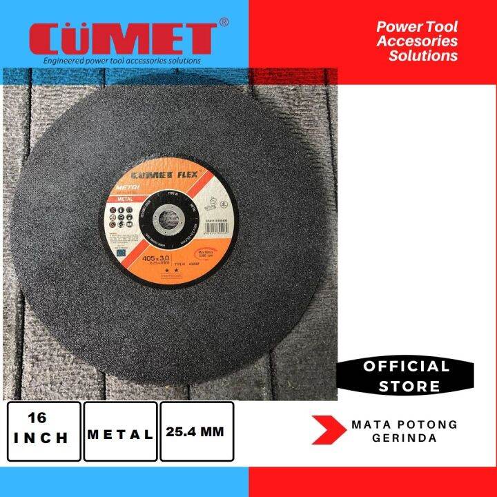Cumet Flex-Batu Gerinda Metal cutting wheel 16 inch X 3mm Potong Besi ...
