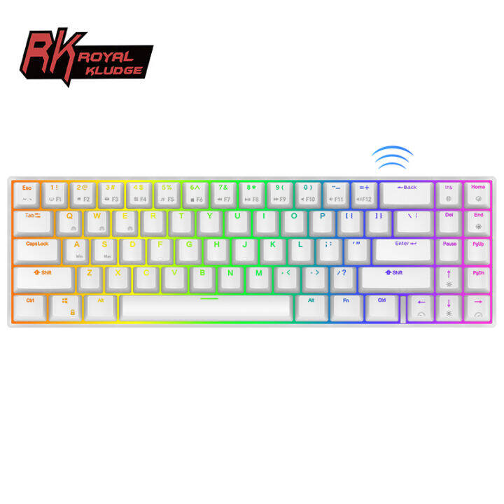 Royal Kludge RK71 Gaming Mechanical Keyboard Bluetooth Wireless 70 RGB ...