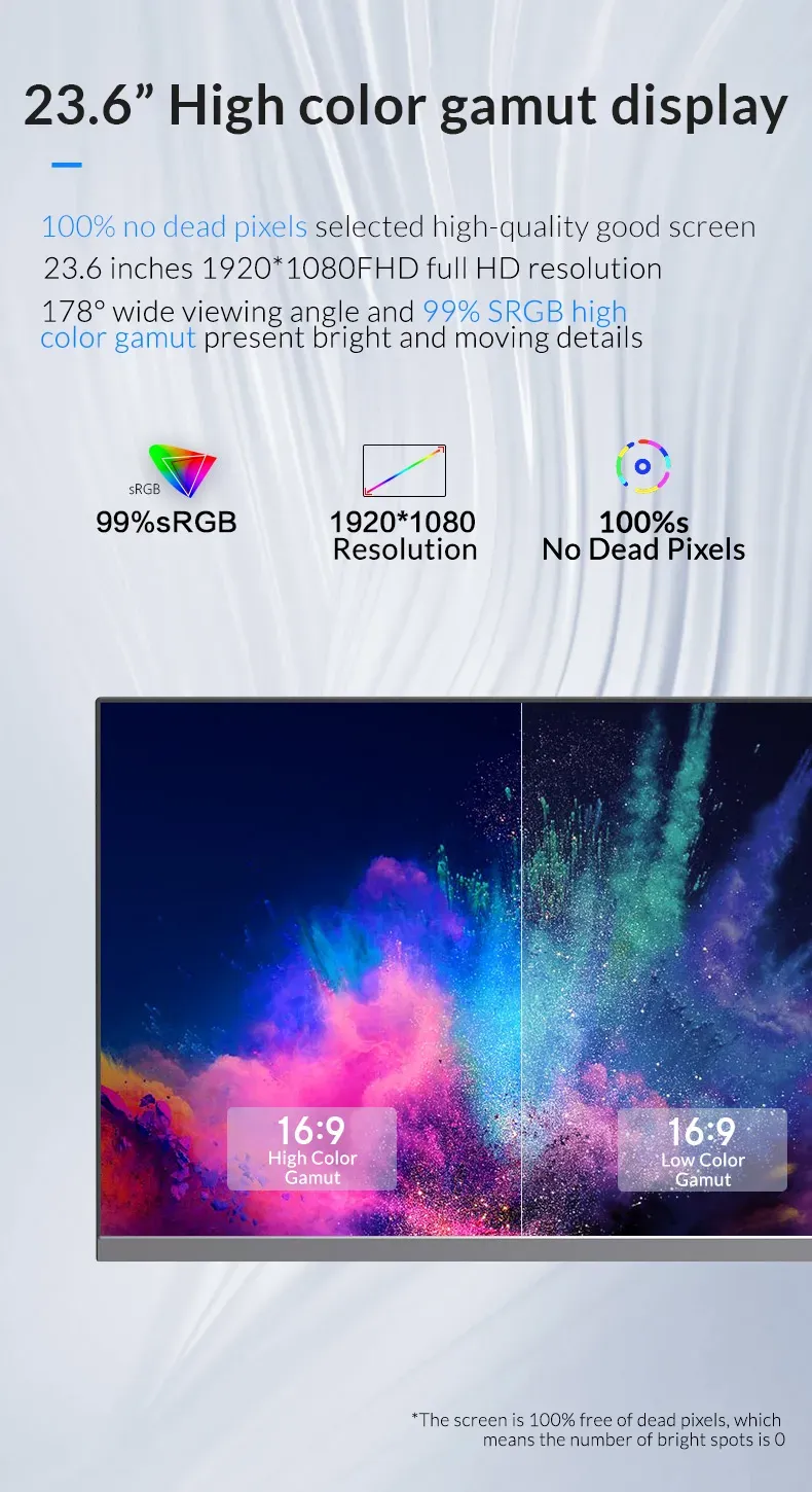 IPASON Intel 4 Core A3 N5095 23.8″ 1920 x 1080 256 GB SSD 8GB With Free ...