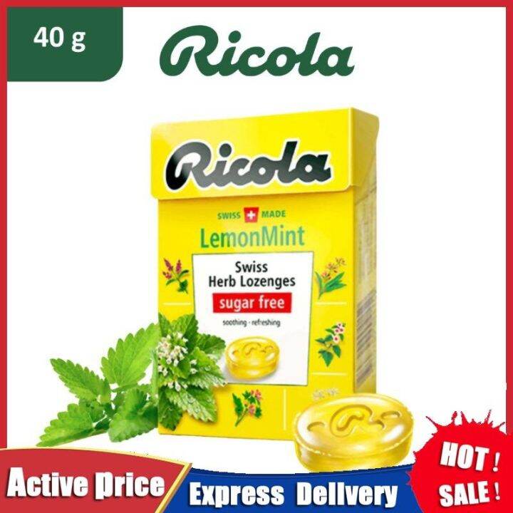 Ricola Sugar Free Candy 40g: Alpin Fresh Cranberries Lemon Mint Original Herb | Lazada PH