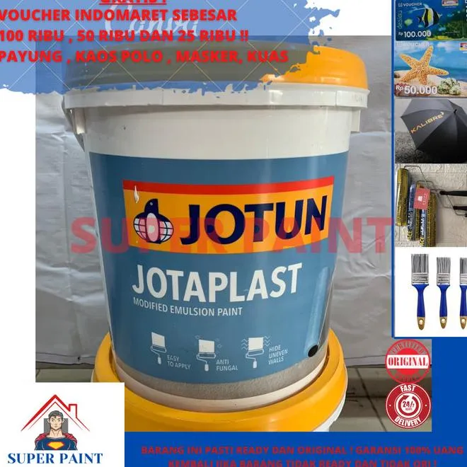 Cat Tembok Jotun Jotaplast Putih Pabrik Ukuran 25Kg Pail | Lazada Indonesia