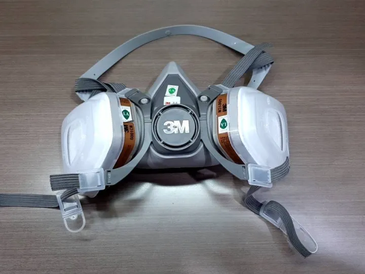 หน้ากากกันสารเคมี 3M ชนิดไส้กรองคู่ วัสดุยางสังเคราะห์ รุ่น3M-620P | Lazada.co.th