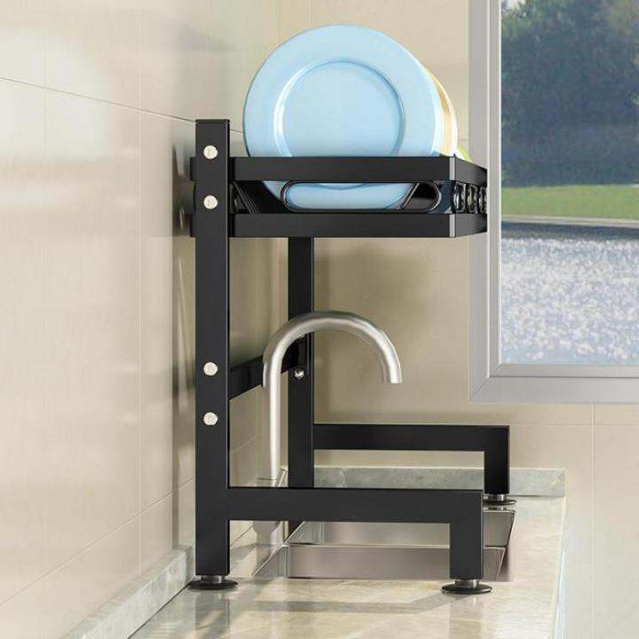 Dish Drying Wall Mounted Kitchen Rack Over Sink Storage Bowl Drain ...