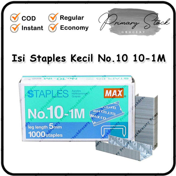 Isi Staples No 10 MAX Isi Hekter Kecil No 10 Refill Staples Stapler ...