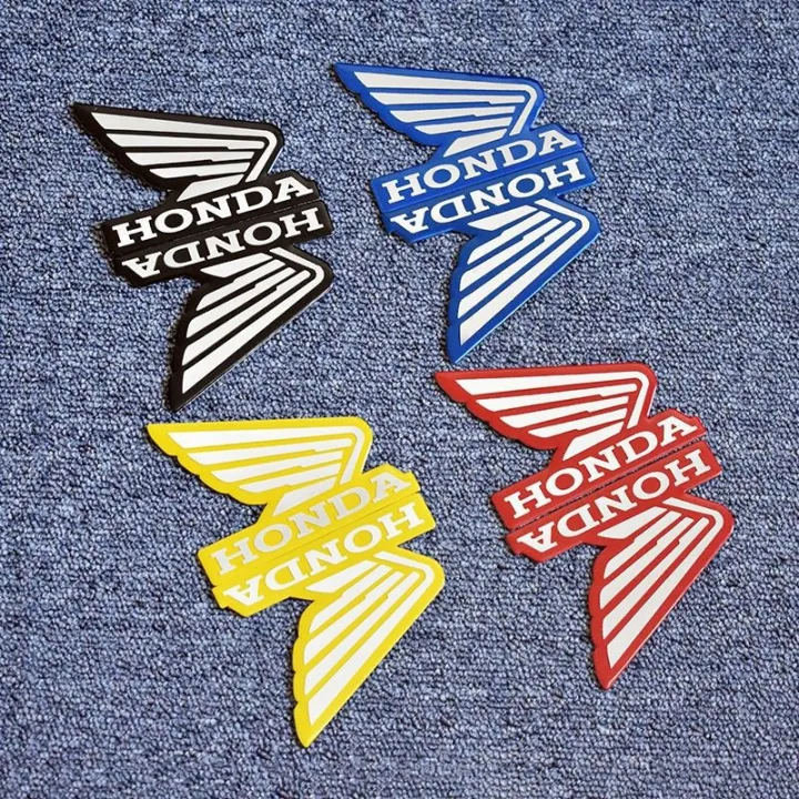 Motorcycle Decal Honda Logo Wing Wing Aluminum Sticker Metal Sticker ...