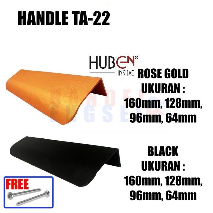 Handle Tarikan Laci / Tarikan Lemari Pintu Aluminium Huben TA-22 | Lazada Indonesia