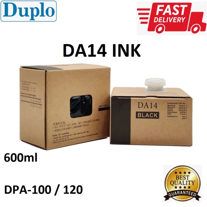 DA14 DA- 14 DA 14ink for Duplo DPA-100 and DPA-120 DPA100 DPA120 | Lazada PH