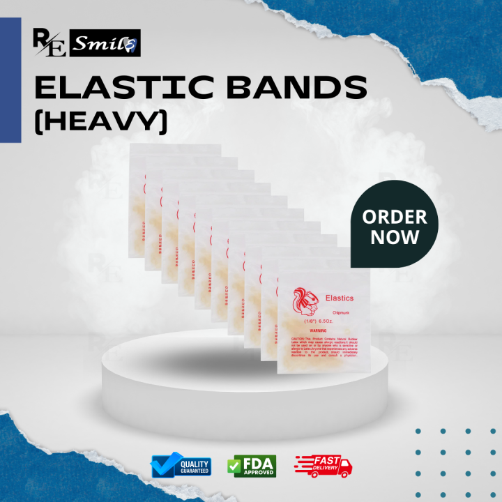 Resmile Elastics Chipmunk 1/8 SOFT, MEDUIM & HEAVY (1 pack) | Lazada PH