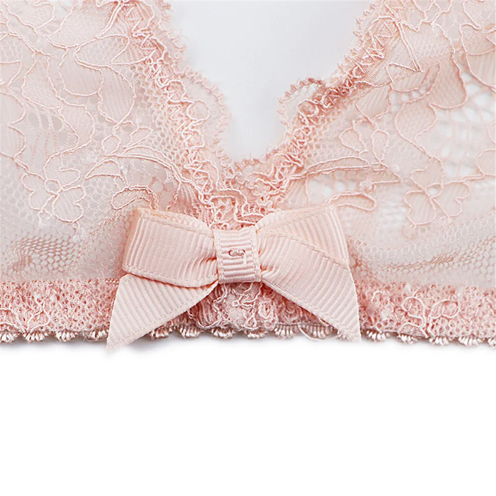 Varsbaby new arrival y lace transparent unlined deep V underwear set ...