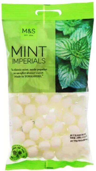 M&S Mint Imperials 225g x1 Marks and Spencer Fresh Cool Minty Mints ...