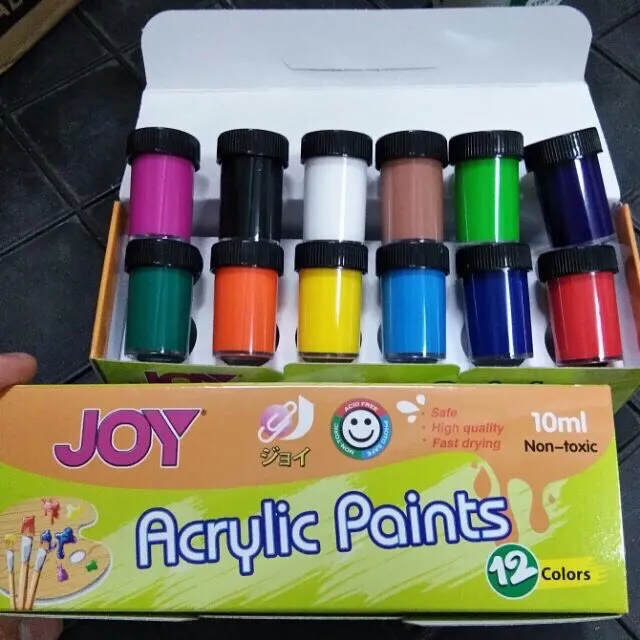 Joy Acrylic Paint (10pcs x 10ml) | Lazada PH
