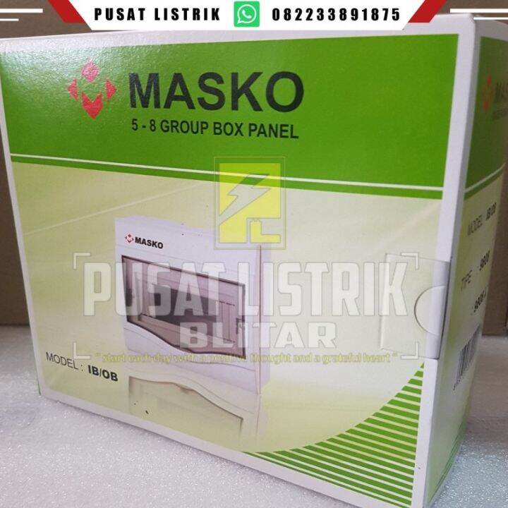 BOX MCB MASKO ISI 5 - 8 GROUP / RUMAH MCB MASKO TANAM /TEMPEL TEMBOK ...