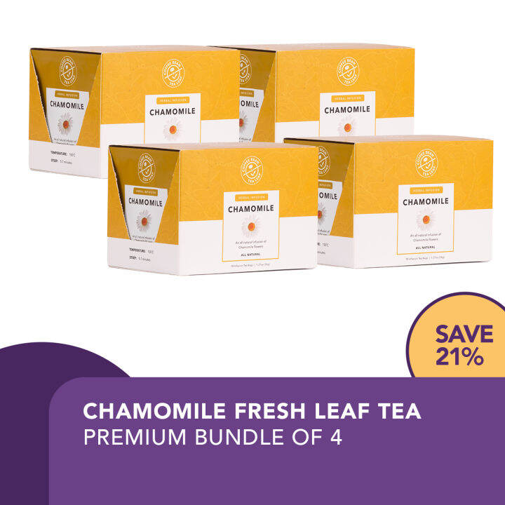 The Coffee Bean & Tea Leaf® Chamomile Fresh Leaf Tea Bundle of 4 | Lazada PH