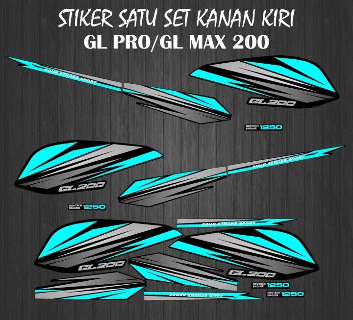 STIKER STRIPING DECAL GL PRO/GL MAX 200 PART 3 | Lazada Indonesia