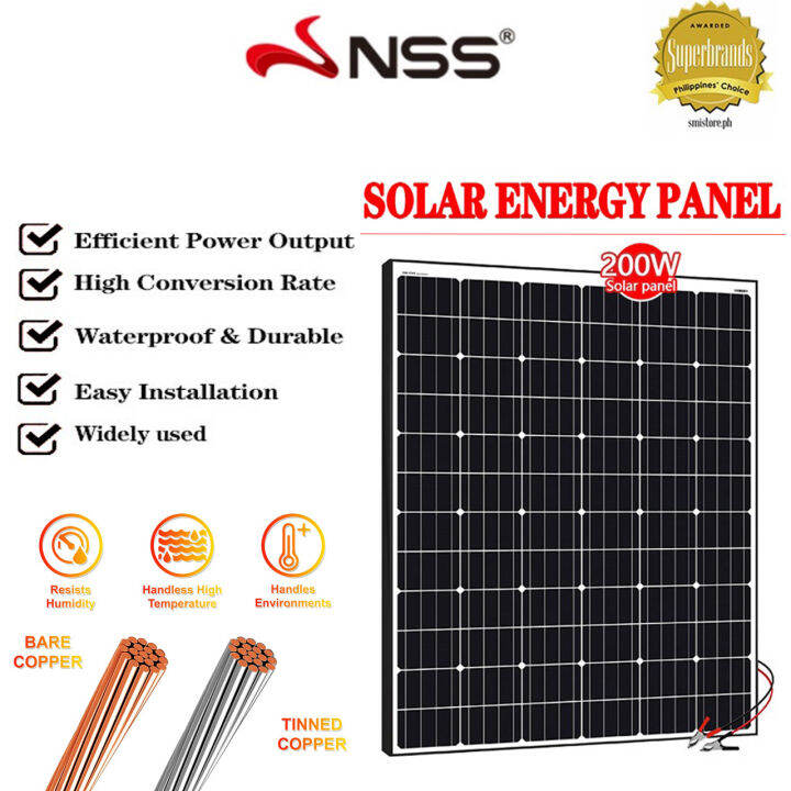 ⭐ ONESTAR 100 Watts Solar Panel German Cell with Alligator Clip High ...