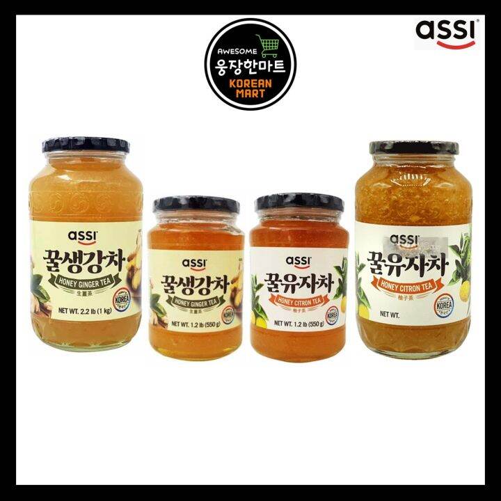 Assi Honey Citron Or Ginger Tea 500g To 1kg Korea [Awesome Korean Mart ...