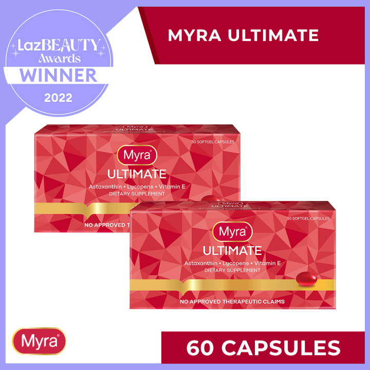 Myra Ultimate with Astaxanthin 30s (2 Boxes) | Lazada PH