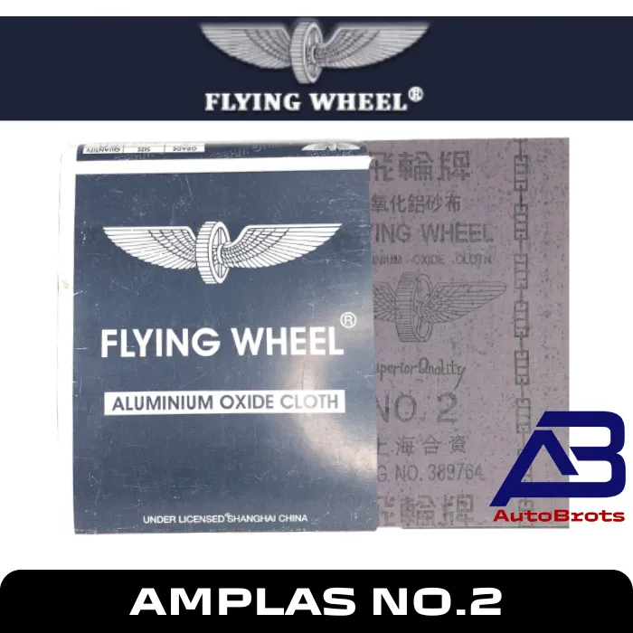 10PCS FLYING WHEEL Amplas Besi Kain No. 2 FW Kertas Gosok (Register) No ...
