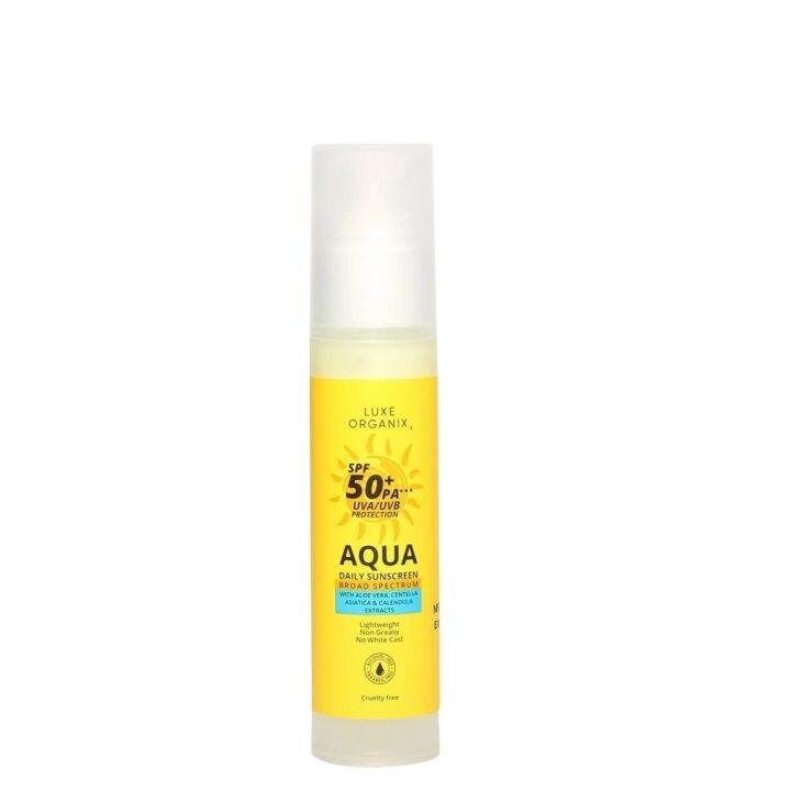 LUXE ORGANIX Aqua Daily Sunscreen 50ml | Lazada PH