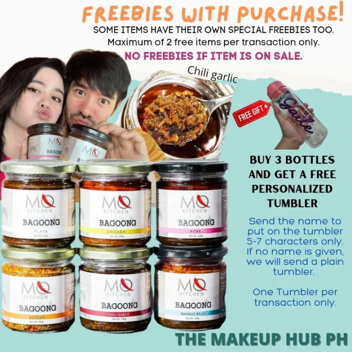 MQ KITCHEN BAGOONG PORK CHICKEN PLAIN Aligue Bangus Belly Chili Garlic ...