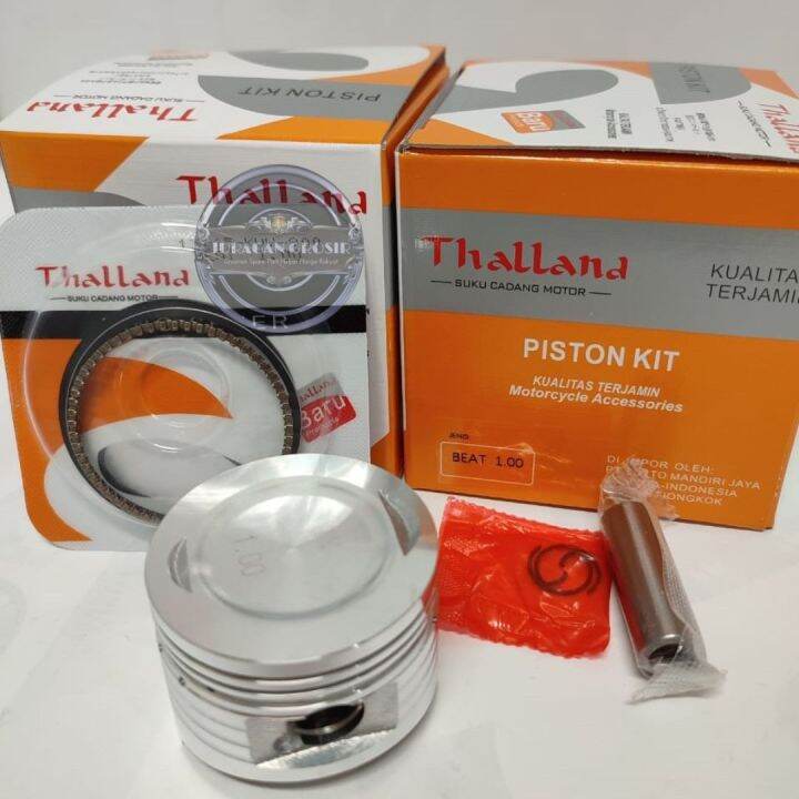 PISTON KIT SEHER SET BEAT KARBU BEAT FI INJEKSI KZL OS STD 100 THALLAND ...