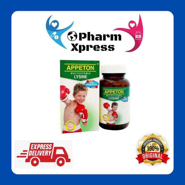 Appeton Multivitamin with Lysine with Prebiotics Tab (60's) | Lazada