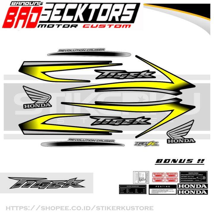 STRIPING TIGER REVO 2008 - 2010 / STIKER TIGER REVO / STICKER TIGER ...