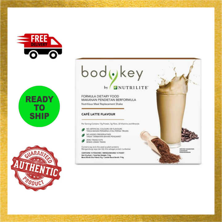 Amway BodyKey By Nutrilite Meal Replacement Shake (Café Latte) | Lazada