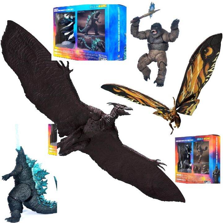 Shm ชุดของเล่นฟิกเกอร์ Mothra Rodan Kong from Godzilla vs Kong (2021 ...