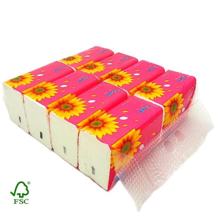 KINGESS Pink packaging Facial Tissue 4 ply(460 sheets x 8 Packs) Paper ...
