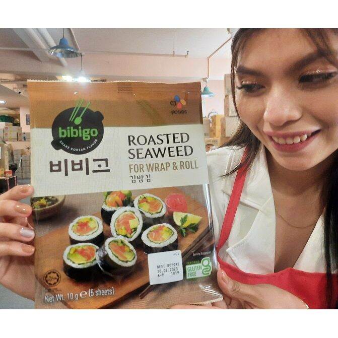 Seasoned and Kimbap seaweed 5 sheets and 10 sheets Bibigo, Sajo Haepyo, CJ..ETC♨ | Lazada PH