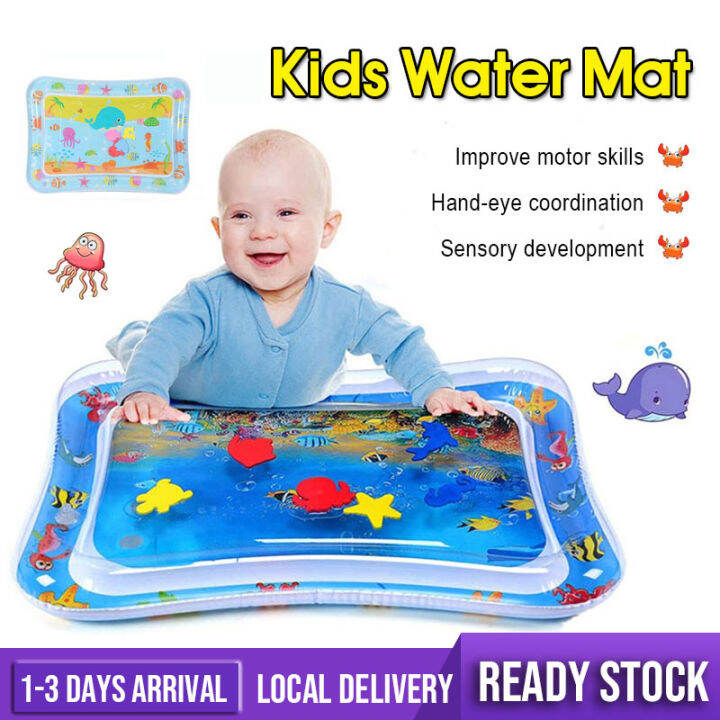 Baby Slapped Pad Water Play Mat Inflatable Cushion Infant Toddler Play ...