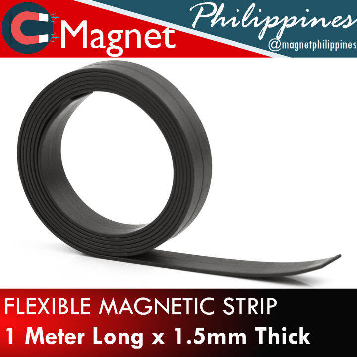 Magnetic Strip WITHOUT ADHESIVE 1 Meter Long x (10 x 1.5mm) (10 x 3mm ...