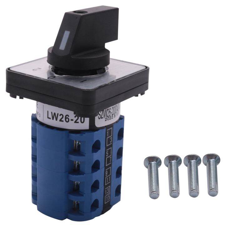 SZW26-20/D404.4 660V 20A 3 Position Panel Mounting Select Rotary Cam ...