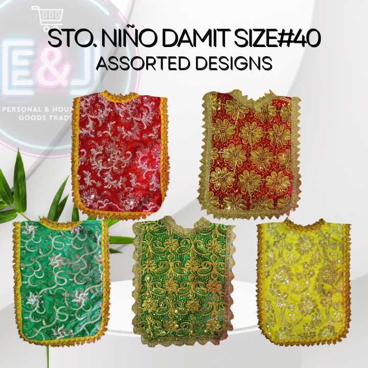 Santo Niño Dress 40cm (assorted color damit nino religious santo ...