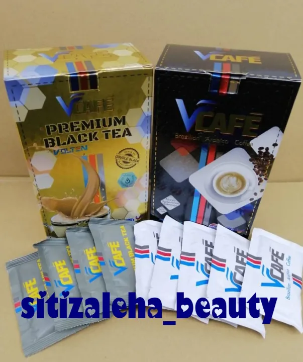 VOLTEN VCAFE 2 BOX HALAL 100% ORIGINAL BRAZILIAN ARABICA COFFEE/ BLACK ...