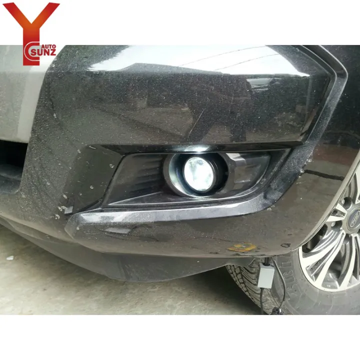 Fog Lights Cover For Ford Ranger Matte Black 2016 2017 2018 T7 Wildtrak ...