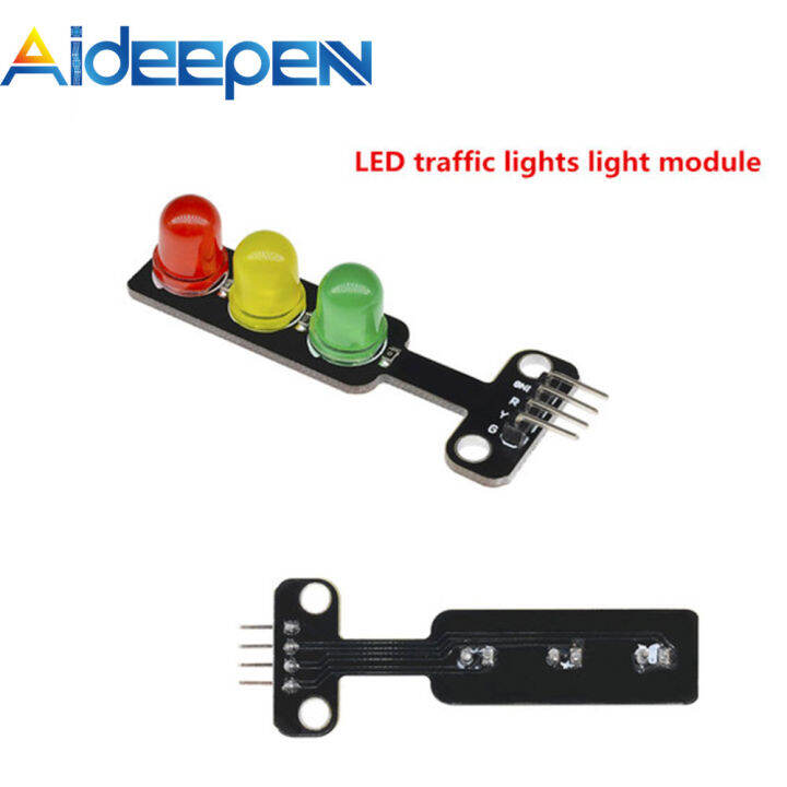 Aideepen Official 5V LED 3 Colors Traffic Lights Light Traffic Light ...
