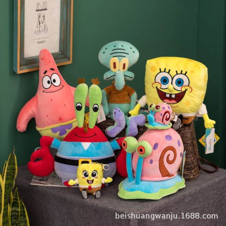 Genuine Spongebob Plush Doll Pendant Kawaii Patrick Star Squidward ...