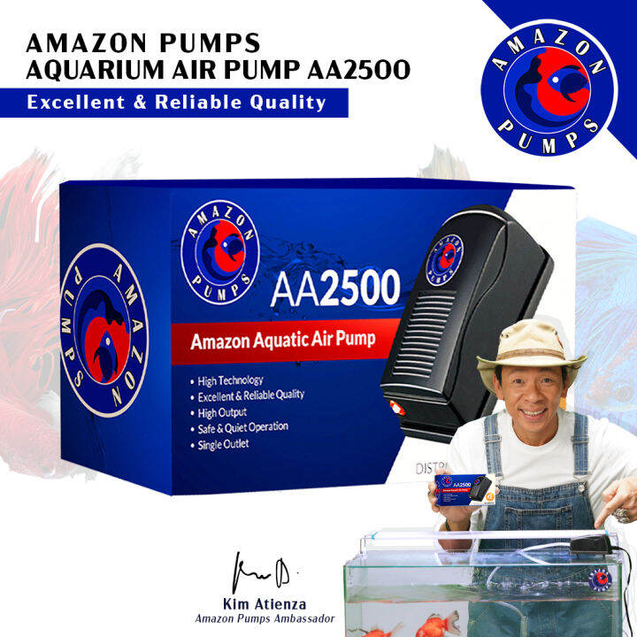 Amazon Pumps Aquarium Air Pump - Black | Lazada PH