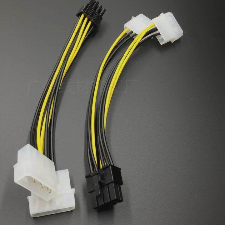 18Cm 8Pin To Dual 4Pin Video Card Power Cord Y Shape 8 Pin PCI Express ...