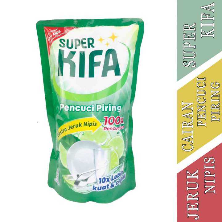 Sabun Cuci- Super Kifa- Cairan Cuci Piring- Ekstra Jeruk Nipis- 400ml ...