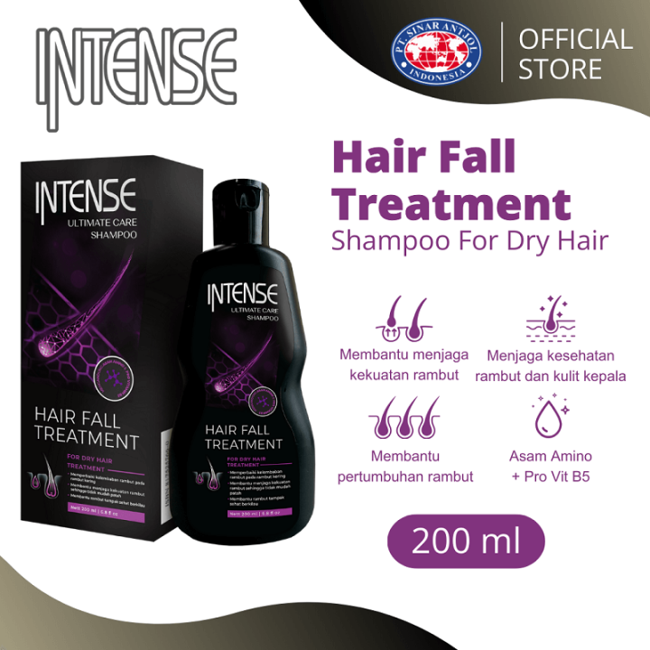 INTENSE Shampoo FOR DRY HAIR PURPLE 200ML Perawatan Rambut Rontok Tipe ...