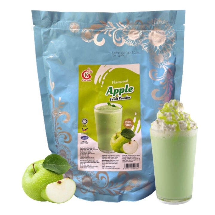 G&K 1KG Green Apple/Epal Hijau Susu Powder(Halal) Serbuk Ice Blended ...