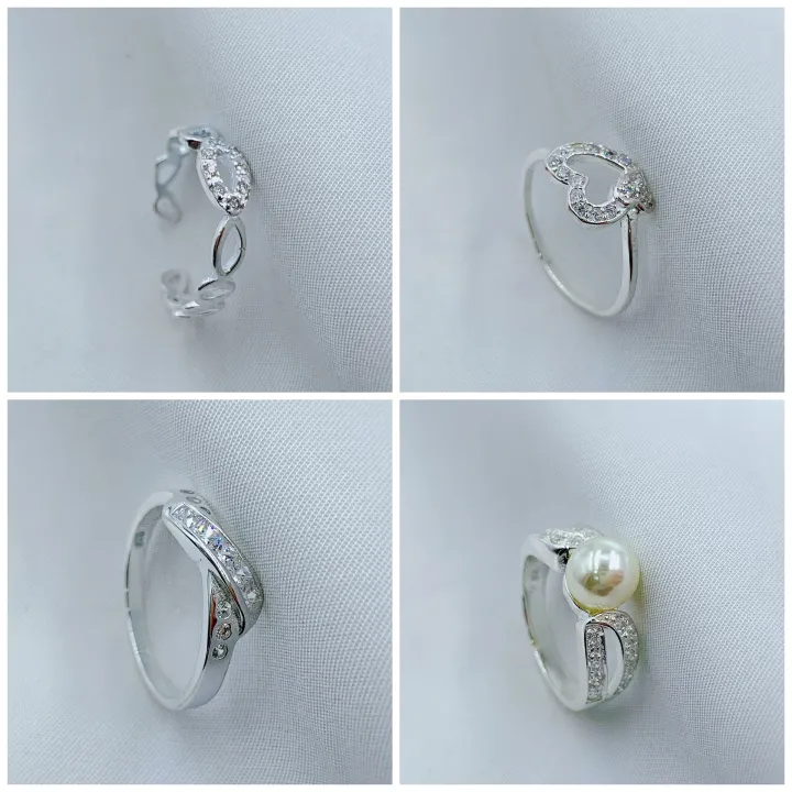 Silver Gallery Genuine 925 Italy Silver Ladies Ring w/stone NJS Part-8 ...