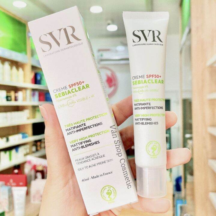 Kem chống nắng SVR Sebiaclear Creme Spf 50+ dành cho da mụn nhạy cảm ...
